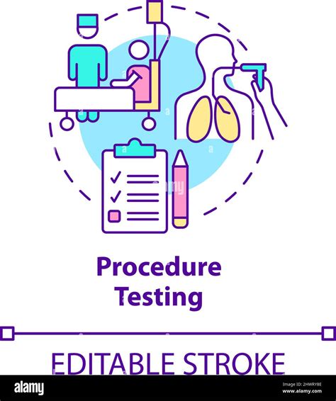 Procedure Testing Concept Icon Stock Vector Image And Art Alamy