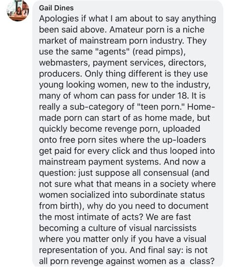 Qotd Amateur Porn Is A Niche Market Of The Mainstream Porn Industry