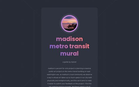 Madison Metro Transit Mural