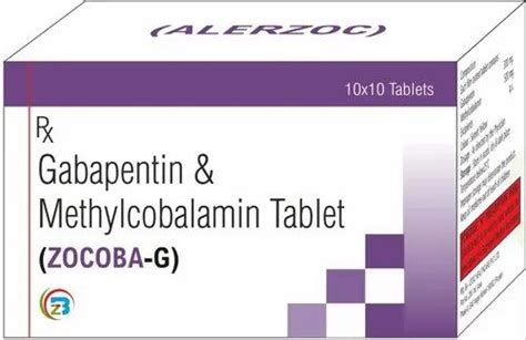 Gabapentin And Methylcobalamin Tablets Packaging Type Box Packaging Size 10x10 Alu Alu At