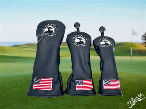 Pebble Beach Course Golf Headcovers Driver Putter Headcover Blade