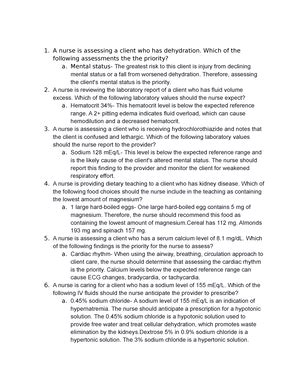 NURS B64 NC Lab Reverse Case Study Lab Include CBC BMP And All Other Pertinent Labs Reference