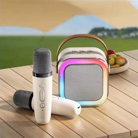 ลำโพงบลูทูธ K12 ลำโพงพร้อมไมค์ 2 ตัว แบบพกพา Blutooth Speaker Rgb