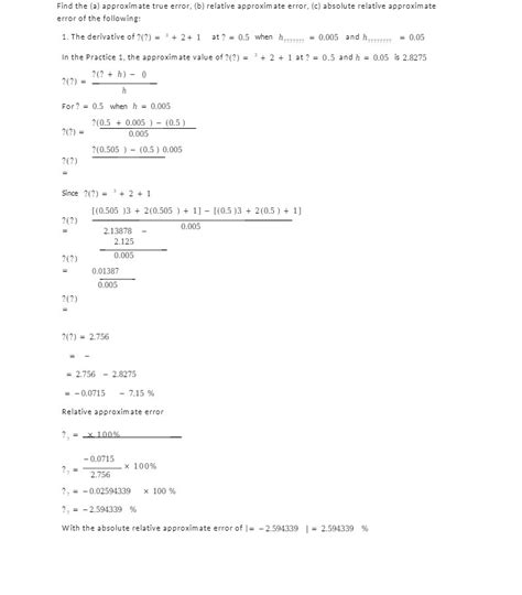 [solved] find the a approximate true error b solutioninn