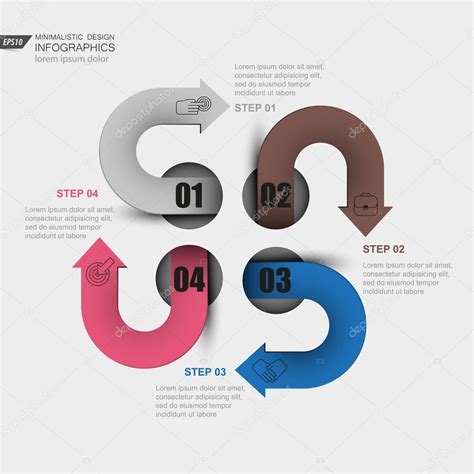 Curved Arrows Business Chart Stock Vector By ©chalapan 70369737