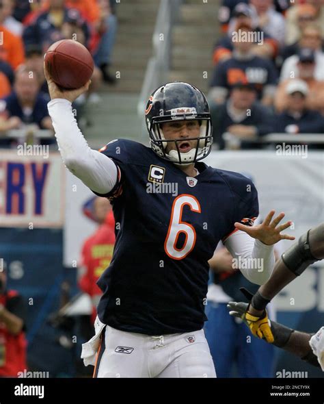 Chicago Bears Quarterback Jay Cutler Passes In The Second Half Of An