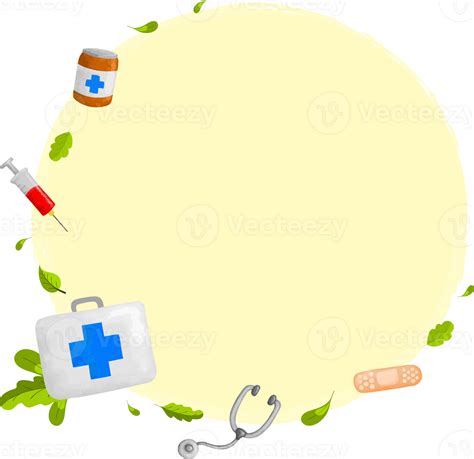Aid Care Health Medicine Background Speech Bubble Border Frame Design