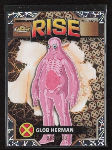 2025 Topps Finest Marvel X Men 26 Glob Herman Lazer 199 Refractor Ebay