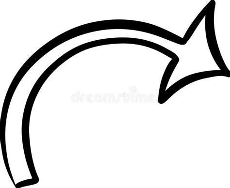Sketch Arrow Simple Vector Illustration Stock Illustration Illustration Of Navigation Curve