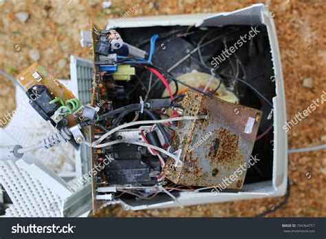 Wiring Motherboard Exposed On Old Desktop Stock Photo 704364757 Shutterstock