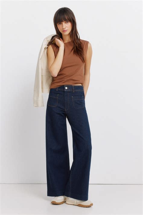 Jeans Sailor Tobilleros Pantalones De Mezclilla Para Mujer