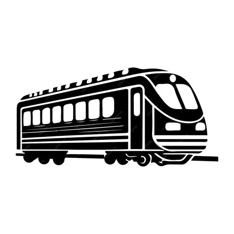 Premium Vector Train Icon Symbol Vector Black Outline Isolated On