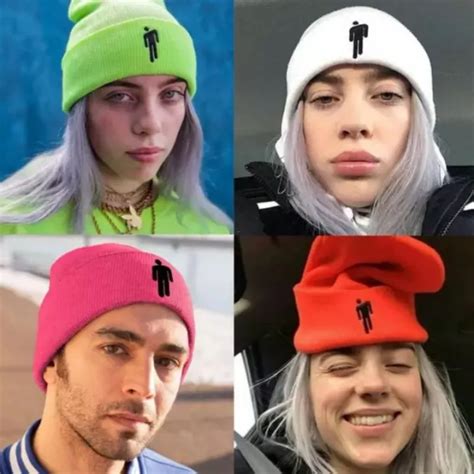 In Stock 🔥 Rainbowco Billie Eilish Beanie Hat Broidery Bonnet Sex Lazada Ph