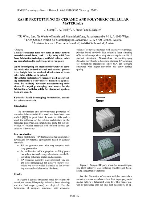 Pdf Rapid Prototyping Of Ceramic And Polymeric Cellular Materials