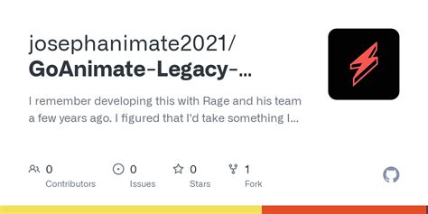Github Josephanimate2021goanimate Legacy Redesigned Beta 10 1 I