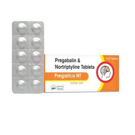 Pregarica Nt Pregabalin 75mg Nortriptyline 10mg 1x10 Tablets At