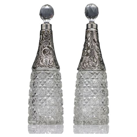 Pair Of Sterling Silver Duck Decanters At 1stdibs