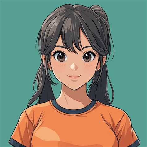 Cute Girl Avatar Cartoon Illustration Vector Premium Ai Generated Vector
