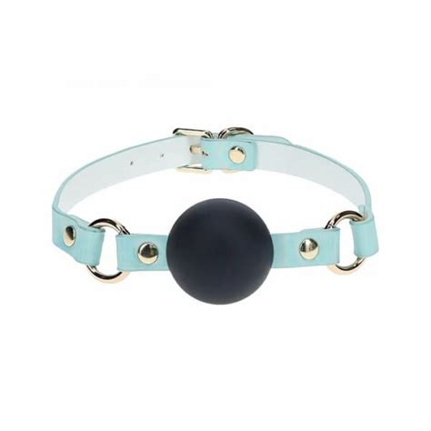 Blue Silicone Ball Gag Latest From Ouch Paris Collection