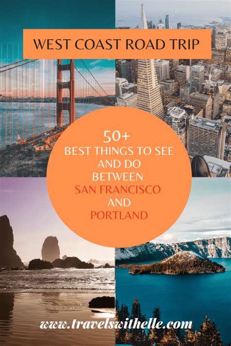 The Ultimate San Francisco To Portland Road Trip 50 Stops To Make Free Printable