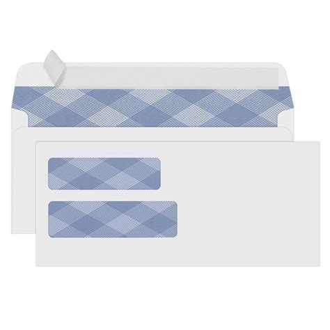 500 10 Double Window Security Envelopes Pandri No 10 Self Seal Window Envelopes Designed For