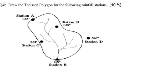 Solved Q4b Draw The Theissen Polygon For The Following