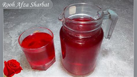 Rooh Afza Sharbat Recipe At Home By Tasty Food Recipes Youtube