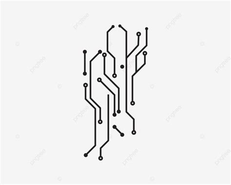 Circuit Board Line Concept Design Illustration Line Digital Texture