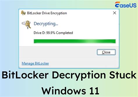 如何修復 Windows 11 中 Bitlocker 解密卡住的問題