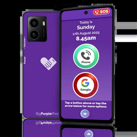 Big Purple Phone Silverfox Edition Sight And Sound Technology