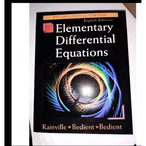 Elementary Differential Equations By Rainville Shopee Philippines