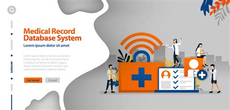 Medical Record Database System Wifi Internet To Help Record Patients