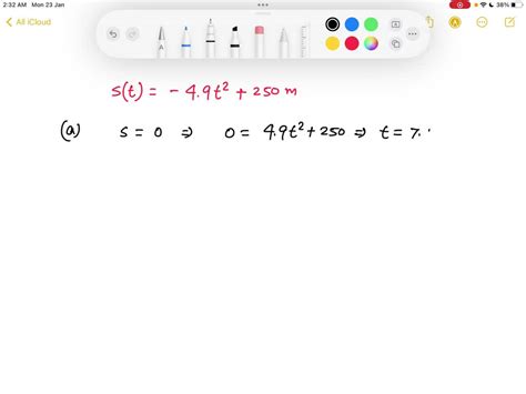 Solved For This Exercise Use The Position Function St 49t2