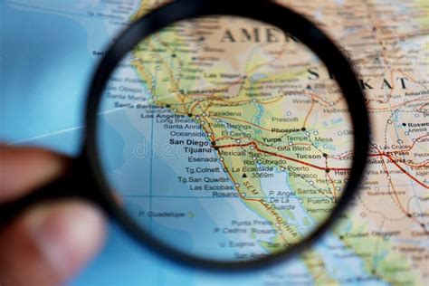 View Of Mexicali Mexico On A Geographic Map Of The Americas Stock Image Image Of Geography