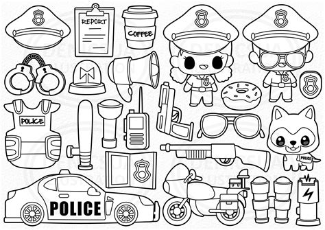 Coloring Pages Of Cops Free Printable Templates