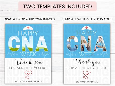 Happy Cna Week Flyer Nursing Assistant Week Nurse Appreciation
