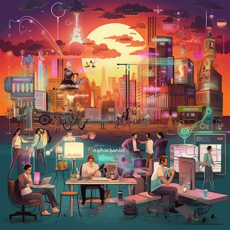 Premium Ai Image Future Tech Wallpaper