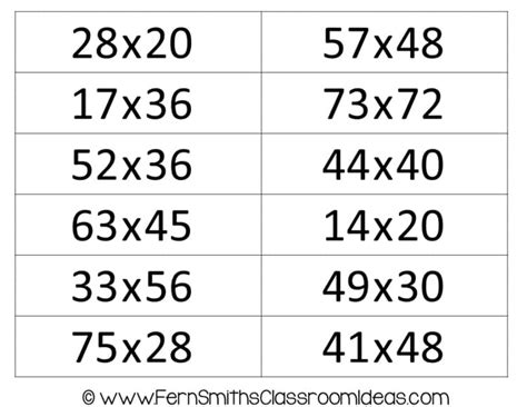 Multiply Using Mental Math Task Cards And Center Games For Fourth Grade