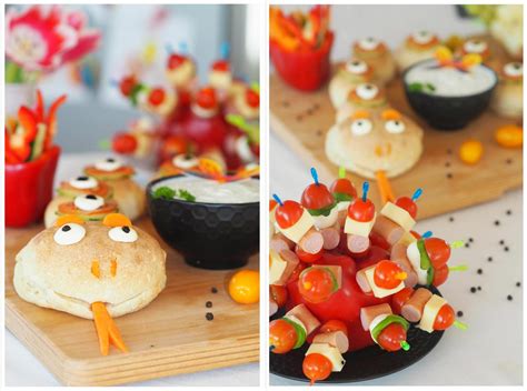 Partyschlange Schule Kindergarten Fingerfood Gesund Buffet Edeka Fingerfood Kindergeburtstag