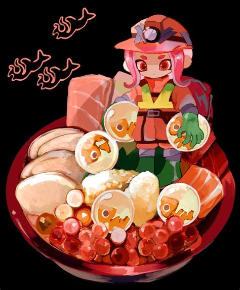 Octoling Player Character And Octoling Girl Splatoon And 1 More Drawn By Li04r Danbooru