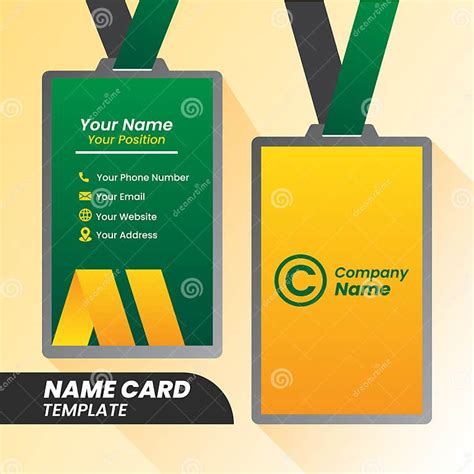 Cartão De Nome Criativo Moderno E Formato De Cartão De Nome Retrato