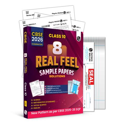 Cbse Class 10 Real Feel Sample Papers 2026 With Set Of 8 Cbse Like