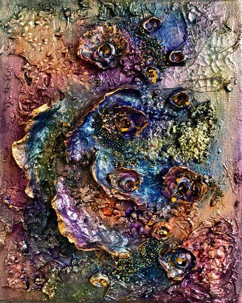 Vibrant Abstract Mixed Media Art
