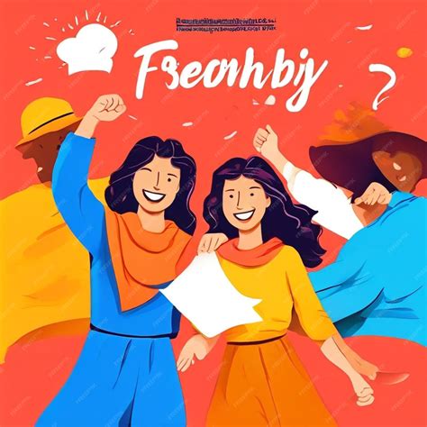 Happy Friendship Day Creative Ads Design Friends Pinky Promise Love