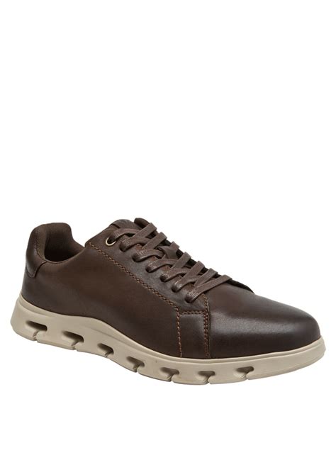 Zapatos De Cuero Café Oscuro Para Hombre 16 Hrs Casuales