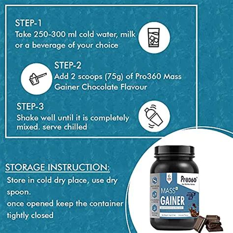 Pro360 Mass Gainer Protein Powder Special Formula For Lean Mass
