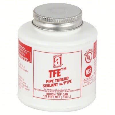 14005 Tfe™ Pipe Thread Sealant W Ptfe 4 Oz Brush Top Ebay
