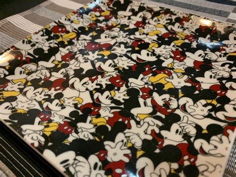 Mickey Mouse Square Plate 1 Piece Furniture And Home Living Kitchenware And Tableware