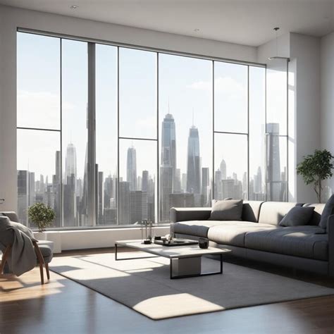 Premium Photo Urban Oasis A Retreat In The Cityscape 3d Render Of A Modern Living Room With