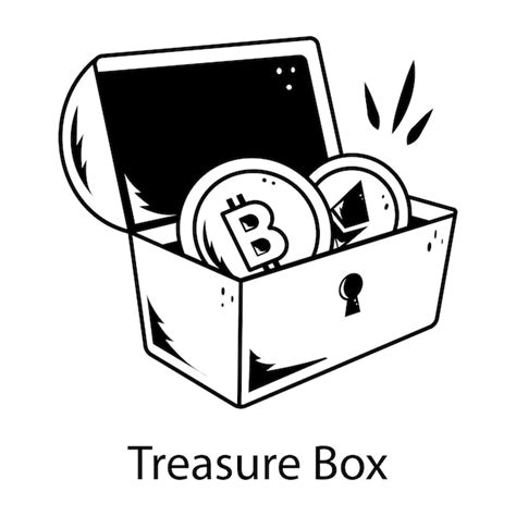 Premium Vector Scalable Doodle Icon Of A Treasure Box